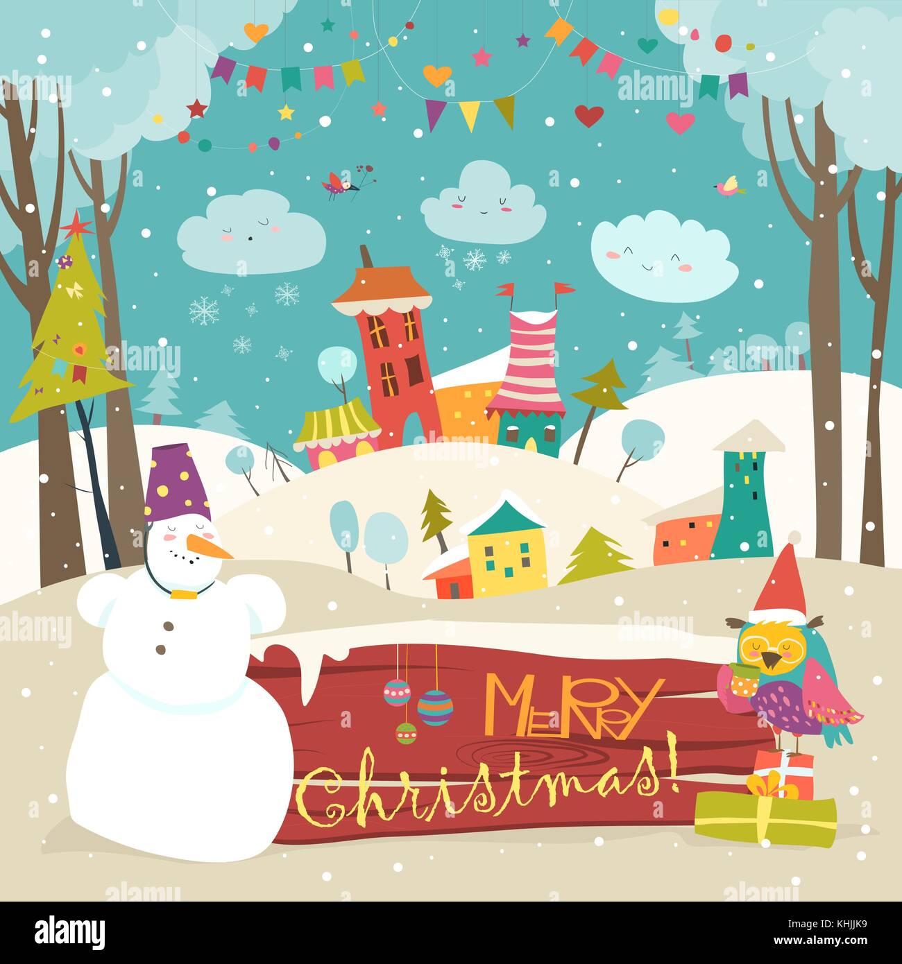 Little red christmas decor Stock Vector Images - Alamy