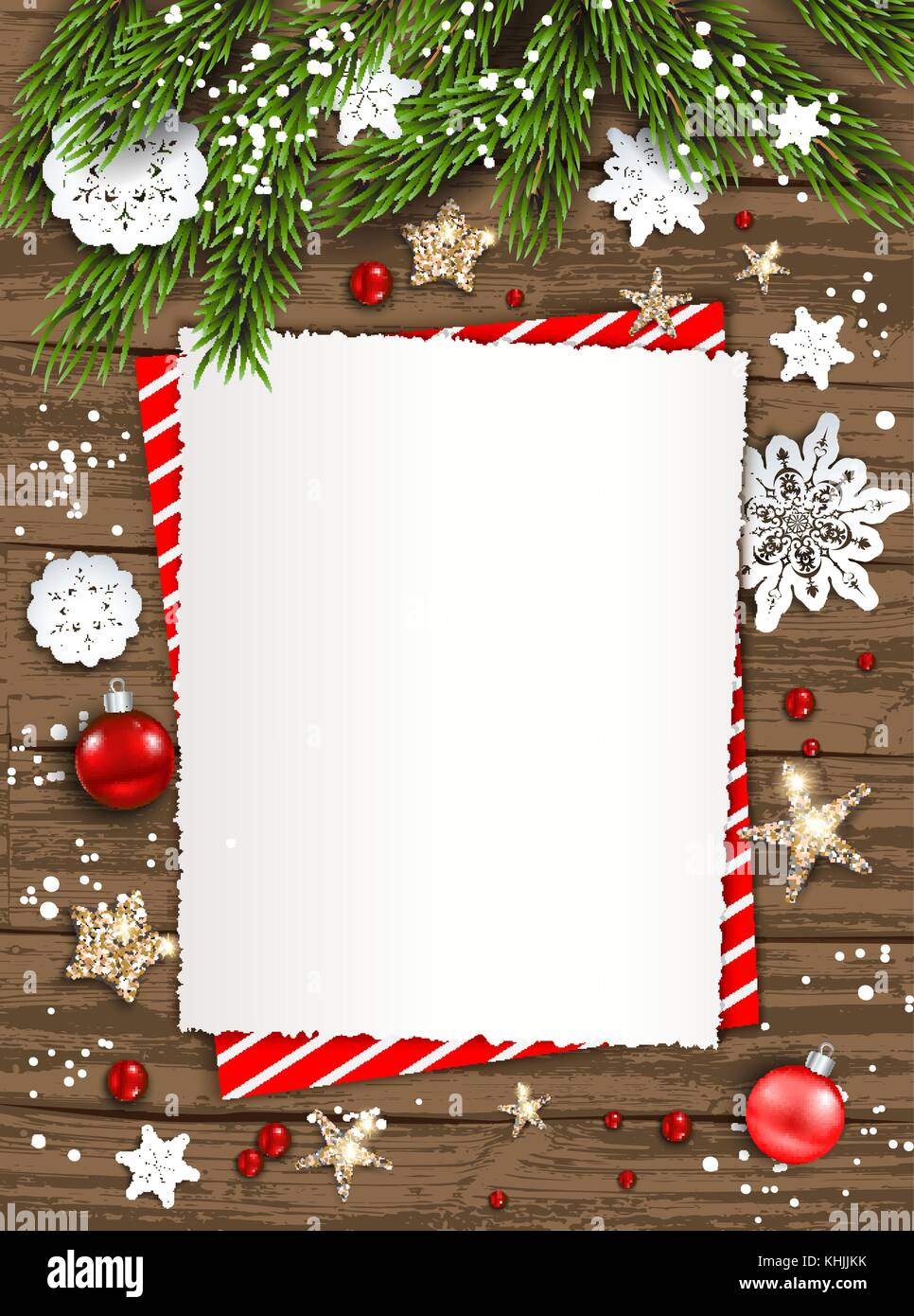 Holiday card christmas frame Stock Vector Image & Art - Alamy