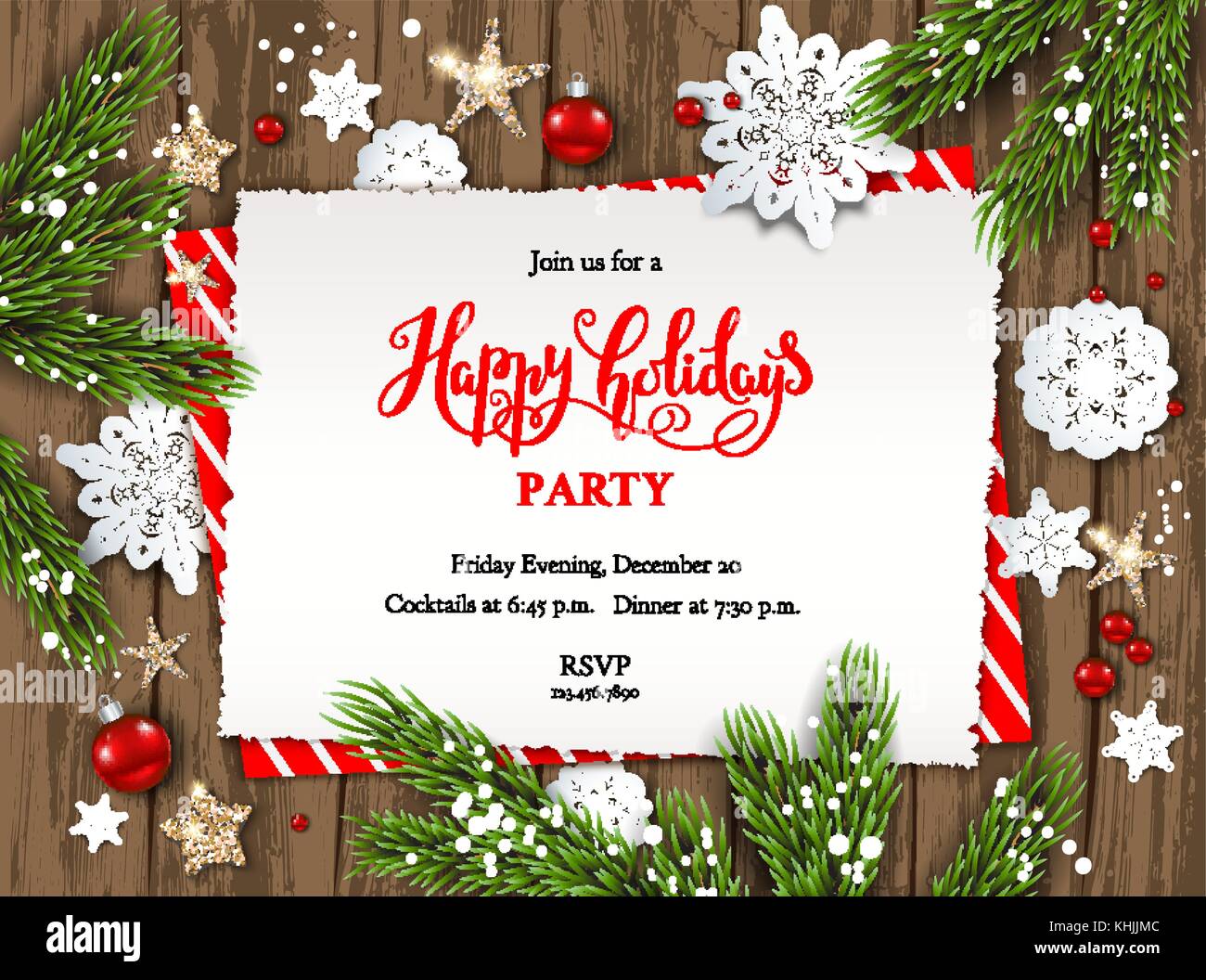 Card template christmas hi-res stock photography and images - Alamy