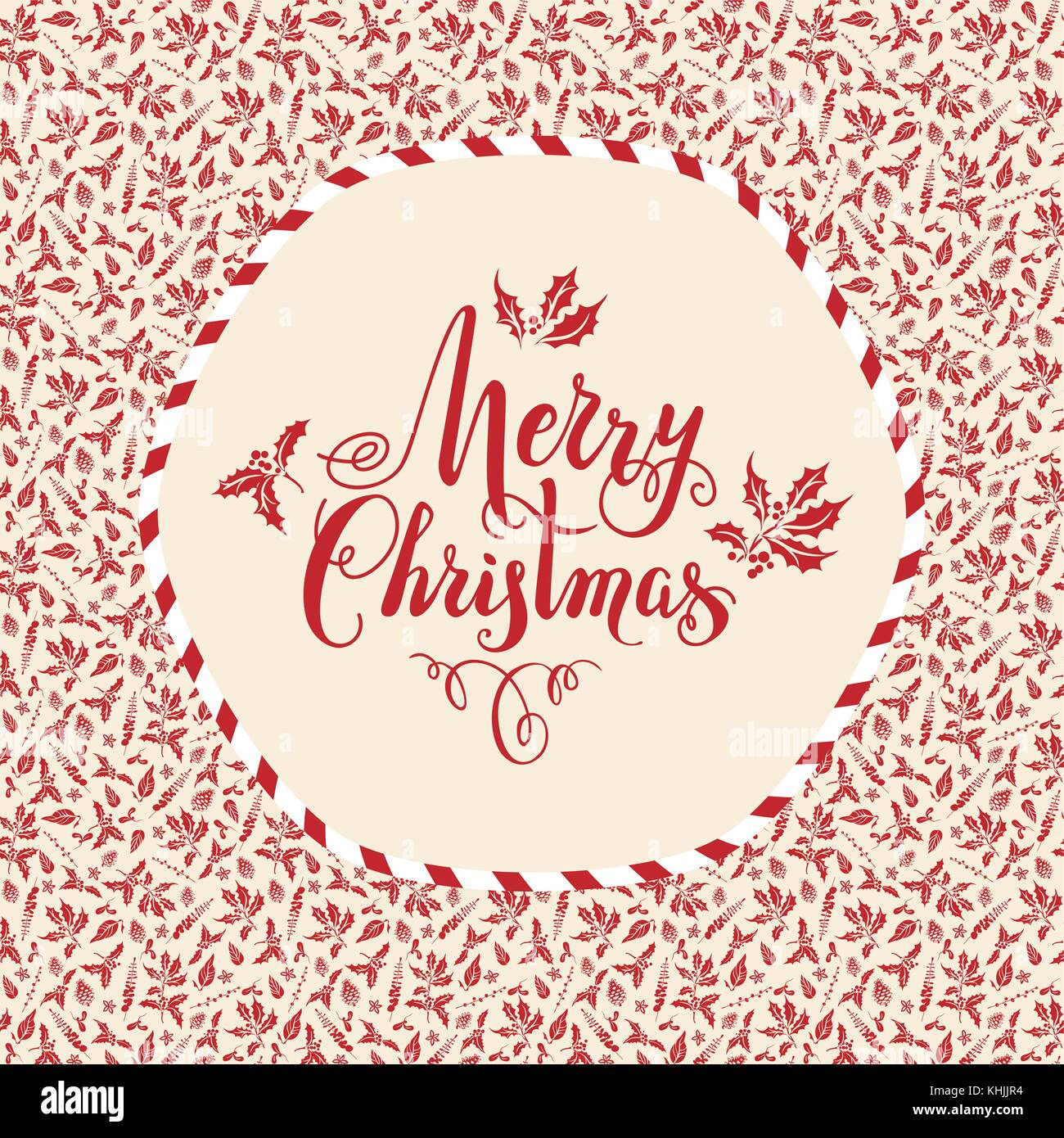 Christmas seamless pattern poinsettia Stock Vector Images - Alamy