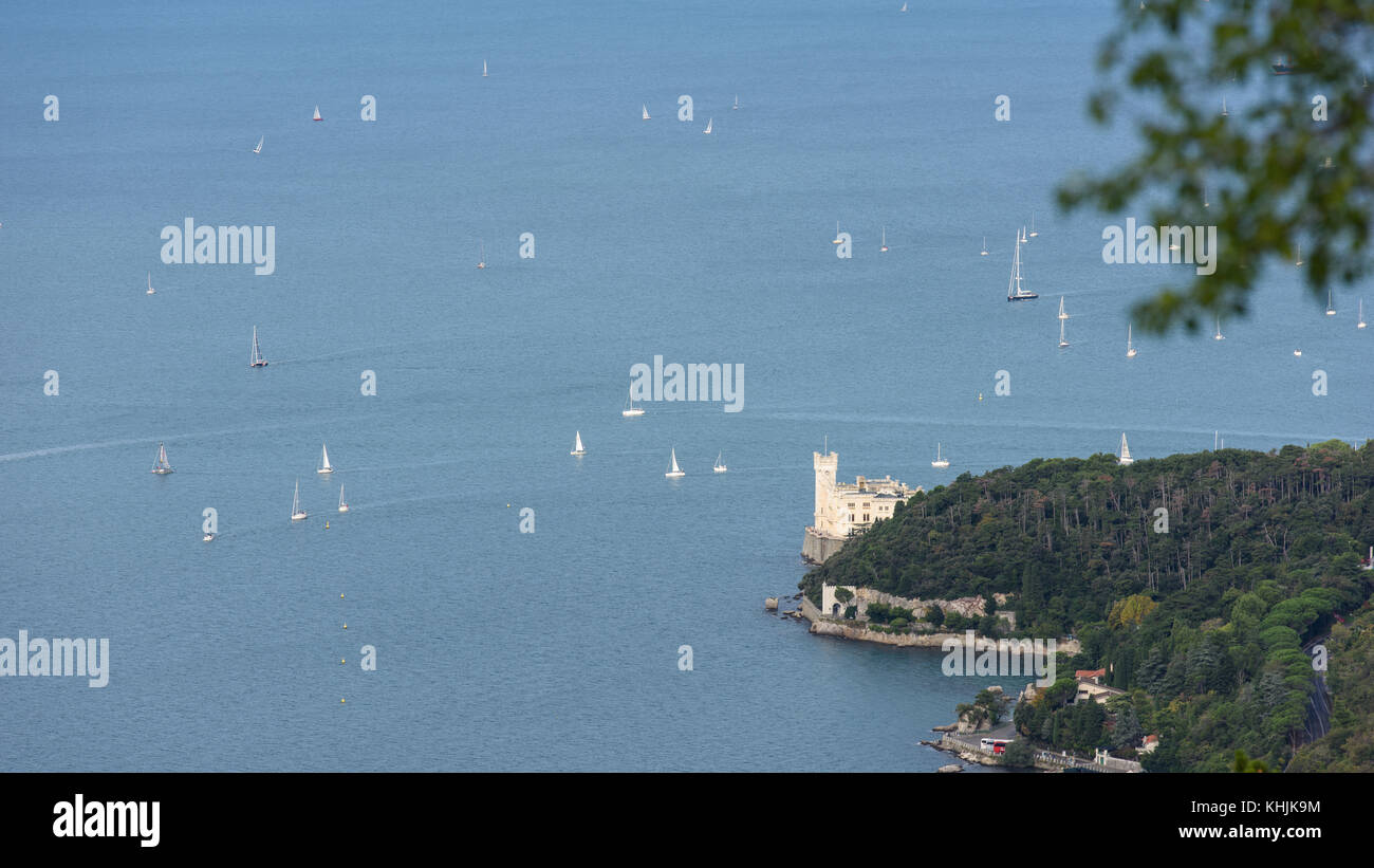 Views of the Gulf of Trieste. Adriatic sea Stock Photo - Alamy