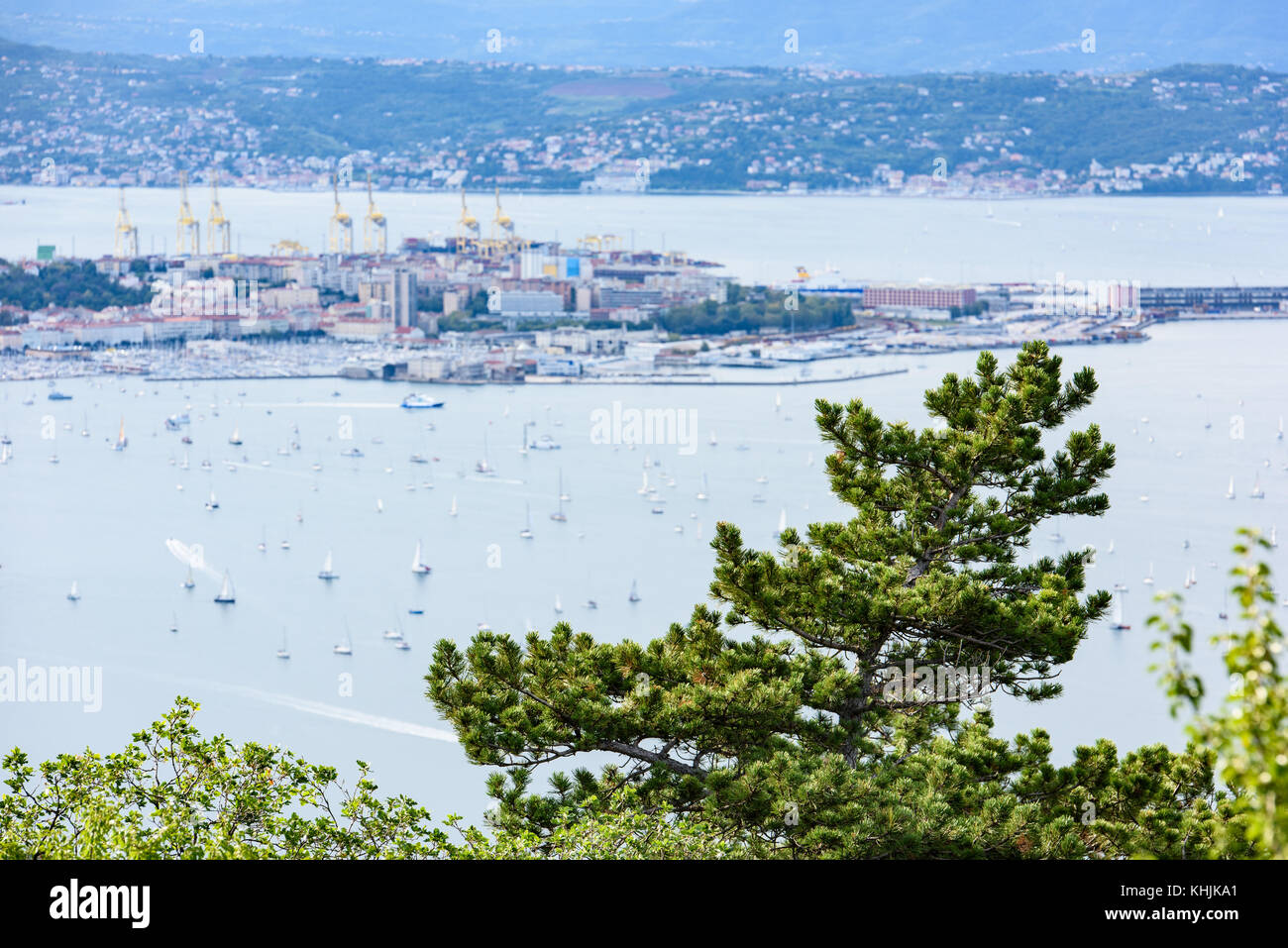 Views of the Gulf of Trieste. Adriatic sea Stock Photo - Alamy
