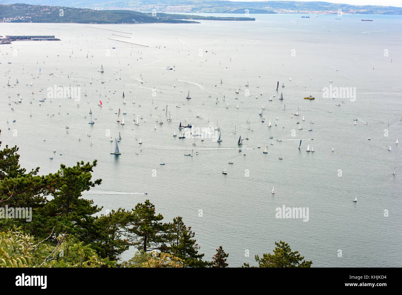 Views of the Gulf of Trieste. Adriatic sea Stock Photo - Alamy