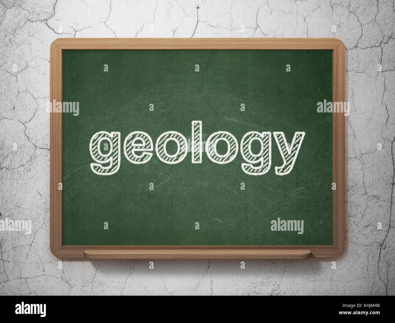 Science concept: Geology on chalkboard background Stock Photo - Alamy