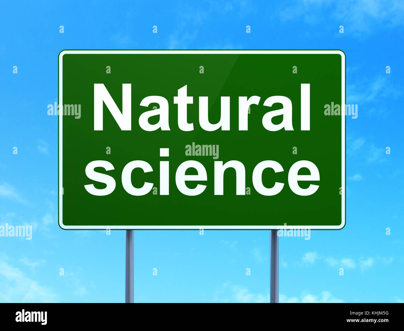 Science concept: Natural Science on road sign background Stock Photo ...