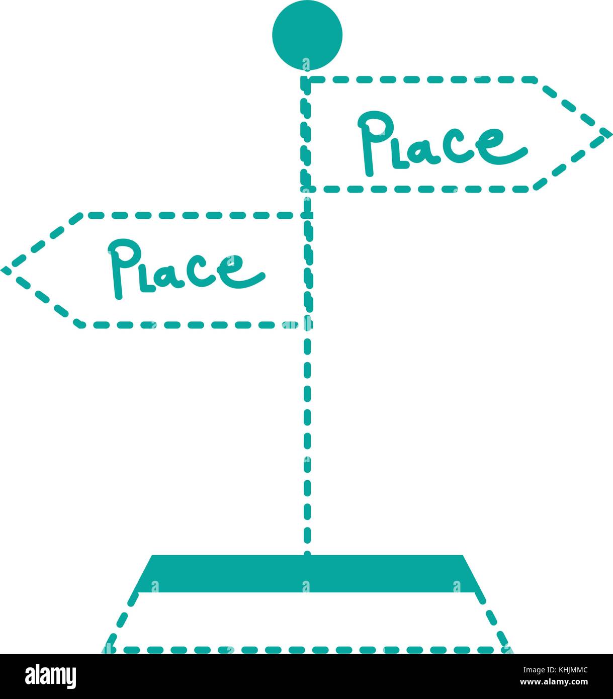 dotted shape metal emblems to notices message design vector ...