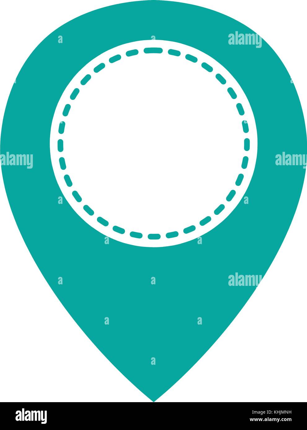 dotted shape location symbol to destination travel explore vector ...