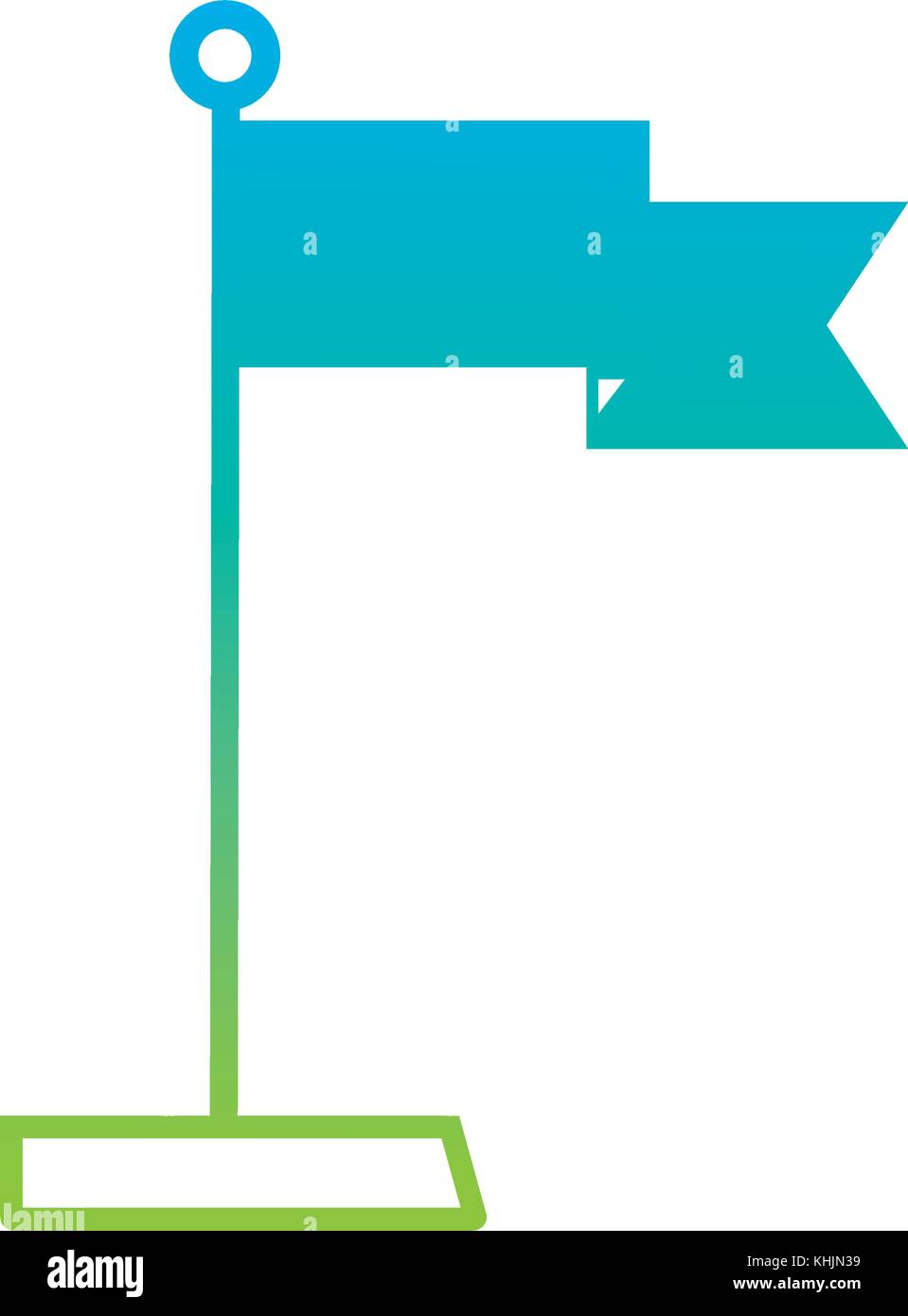 silhouette flag decoration celebration style design vector illustration ...