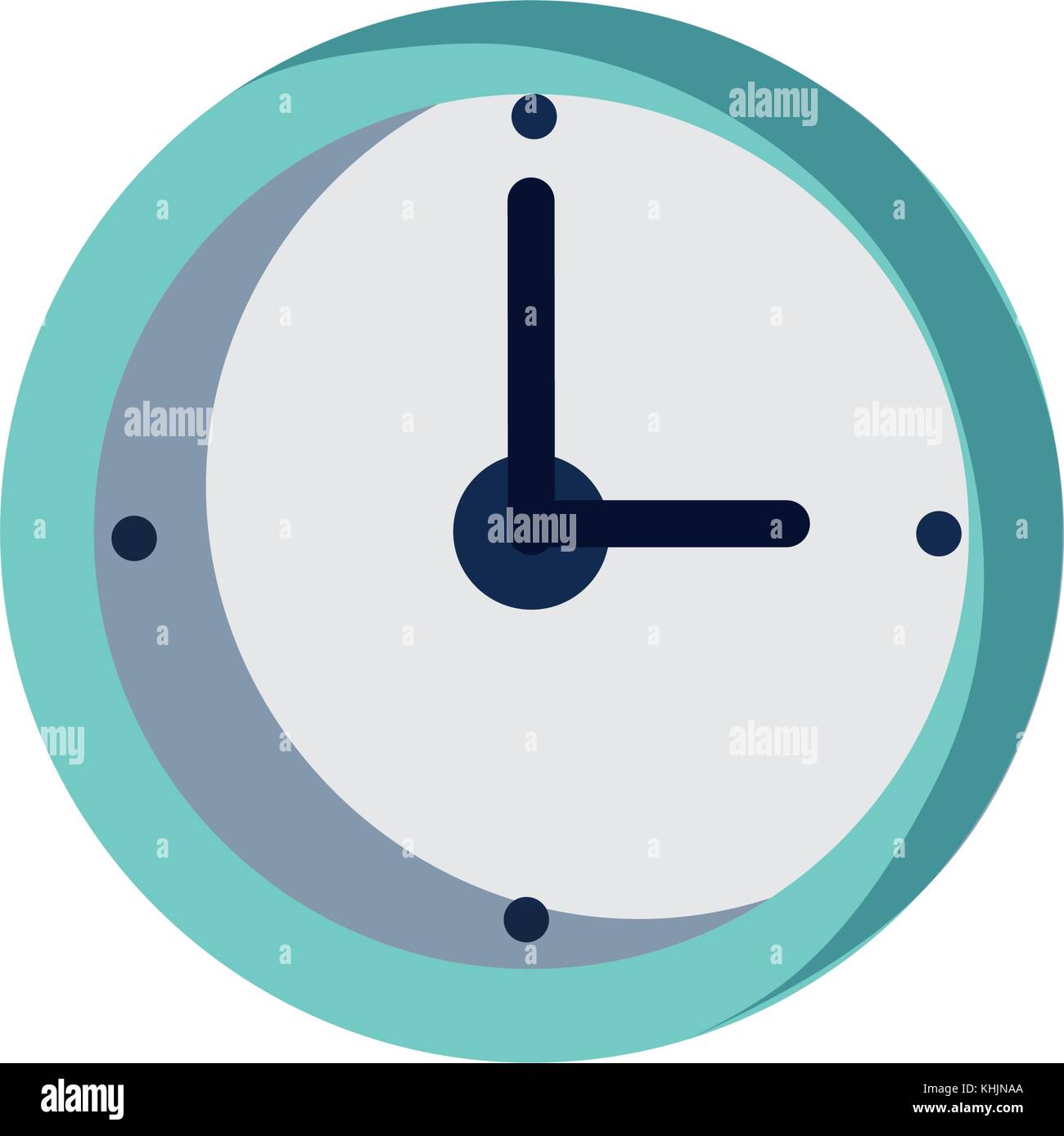 wall circle clock object design Stock Vector Image & Art - Alamy