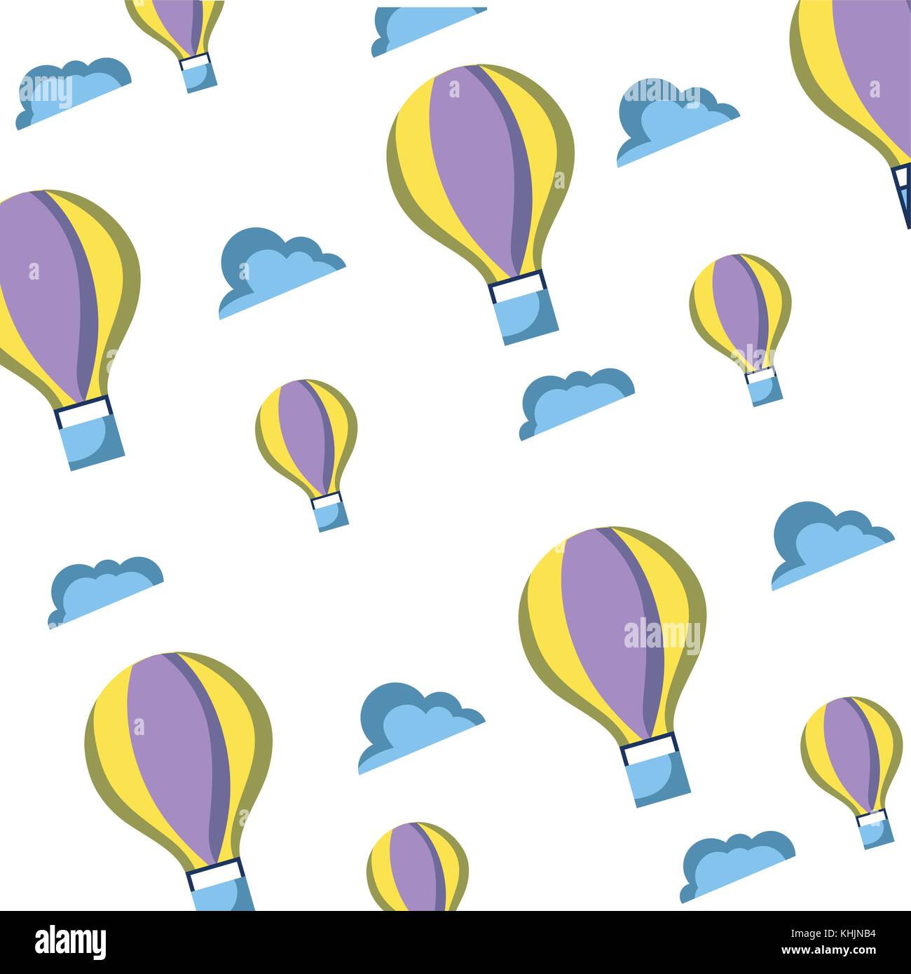 air balloon fly background design Stock Vector Image & Art - Alamy