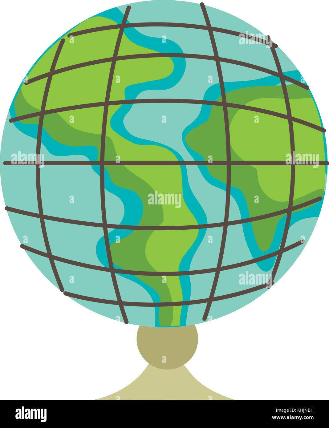 global earth planet desk design to study decoration Stock Vector Image ...