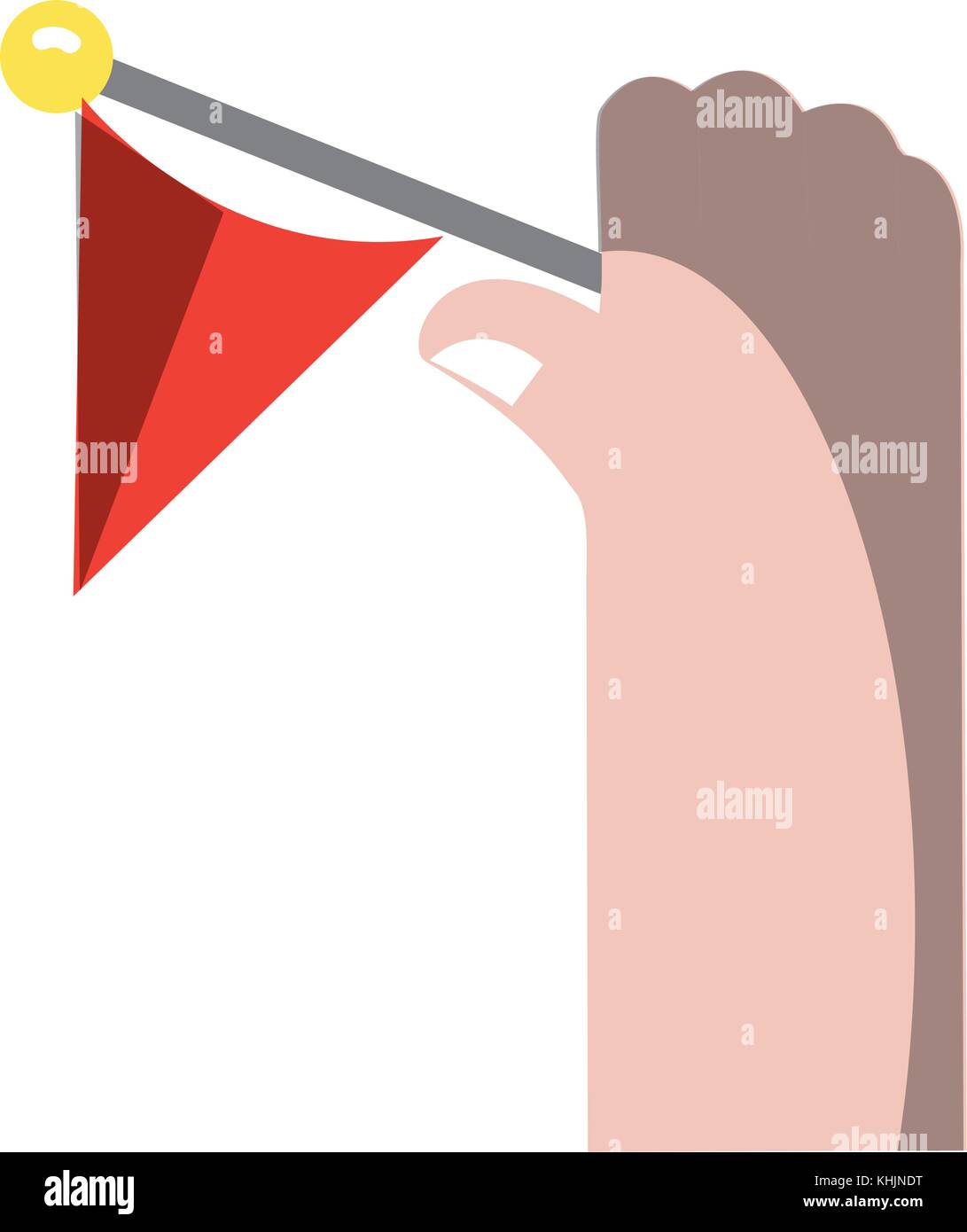 Bunting party flags hand Stock Vector Images - Alamy