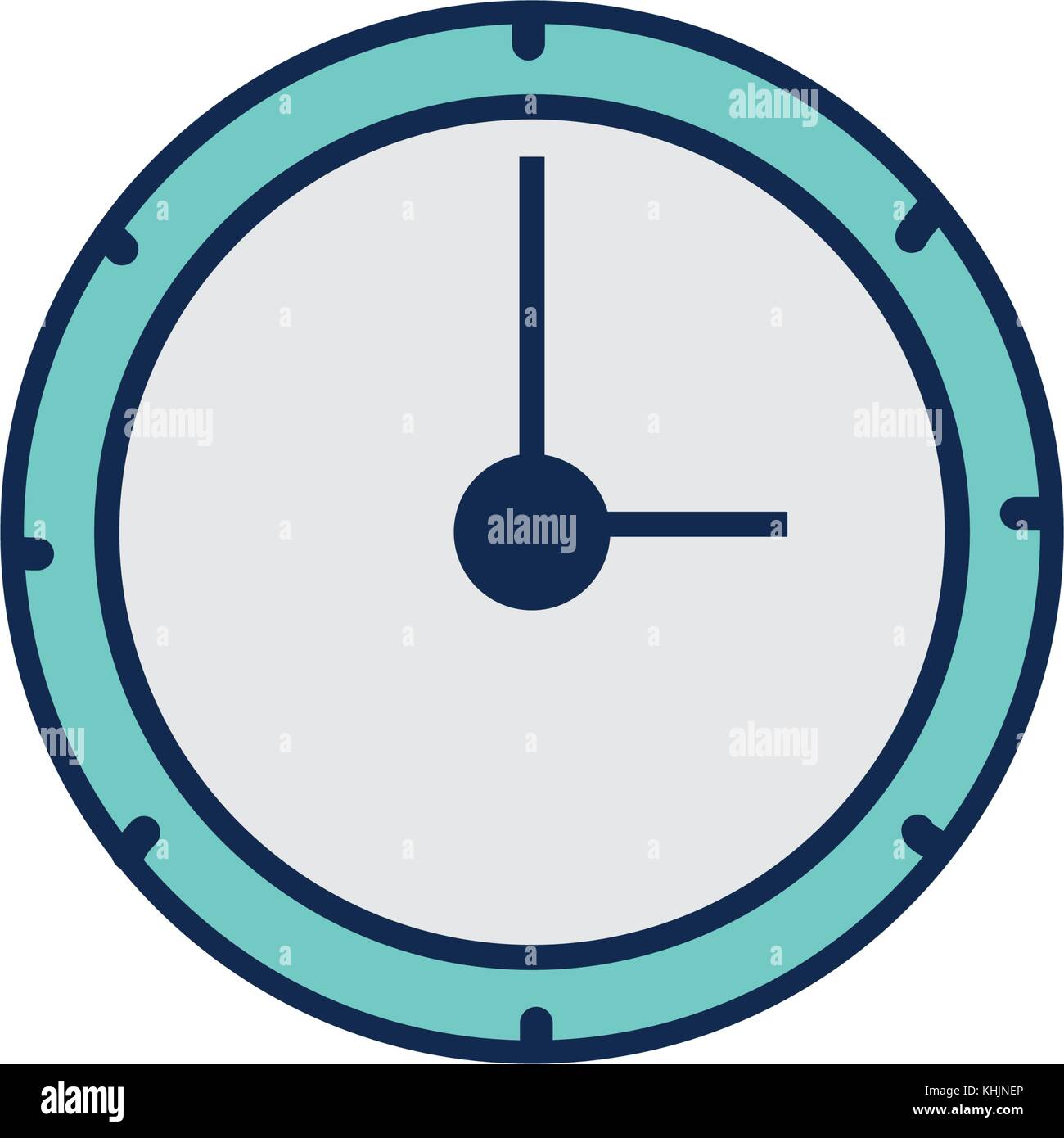 wall circle clock object design Stock Vector Image & Art - Alamy