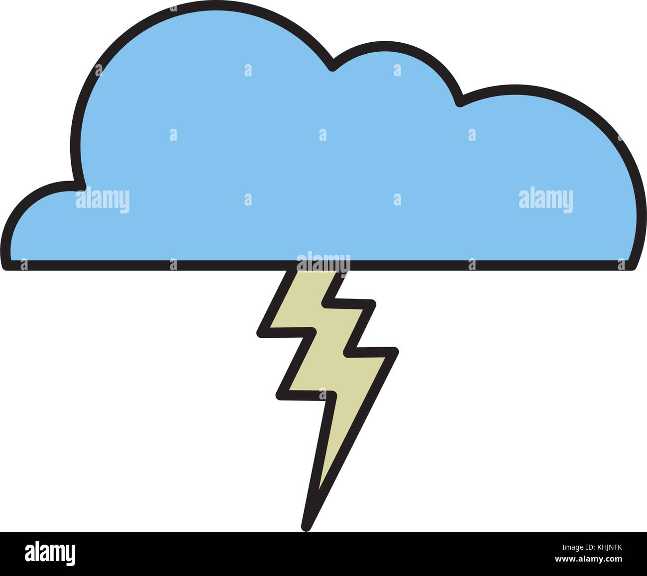 cloud with thunder natural weather sky Stock Vector Image & Art - Alamy