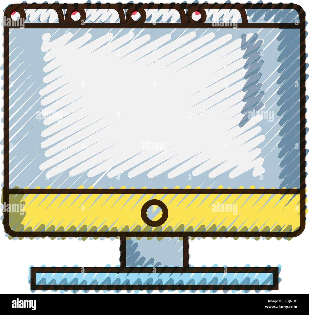 doodle computer screen technology design Stock Vector Image & Art - Alamy