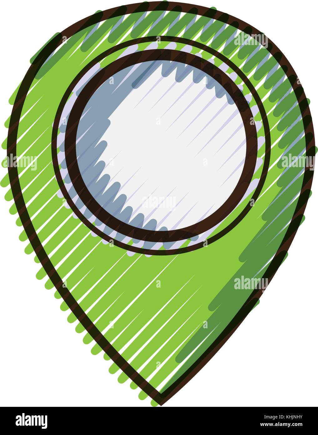 doodle location symbol to destination travel explore Stock Vector Image ...