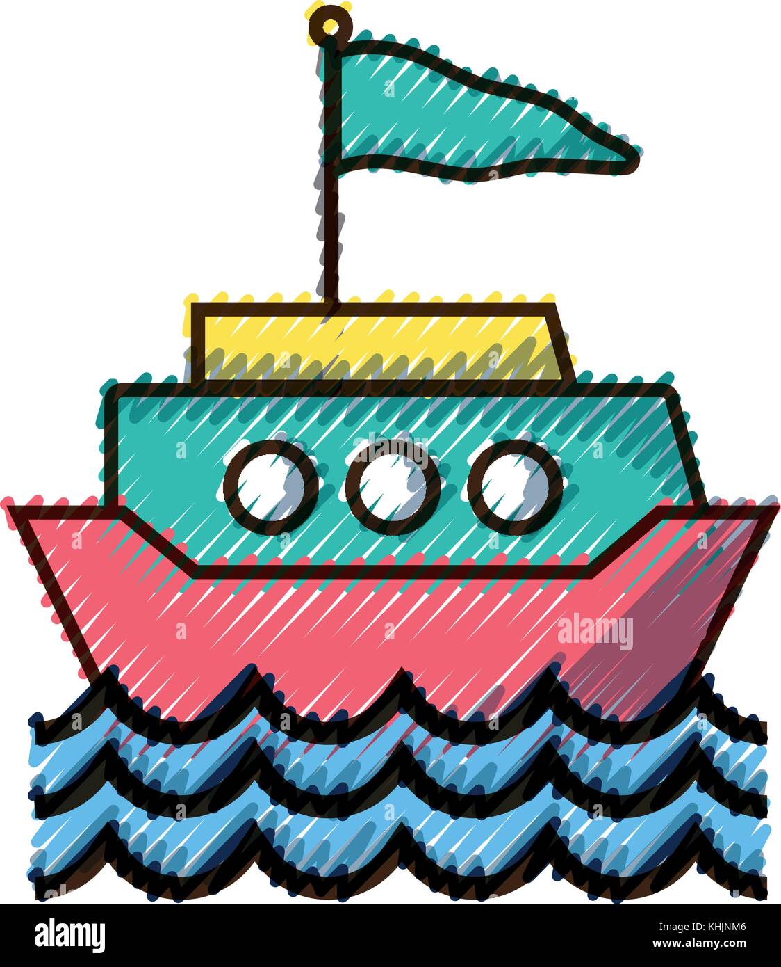 Container ship flag Stock Vector Images - Alamy