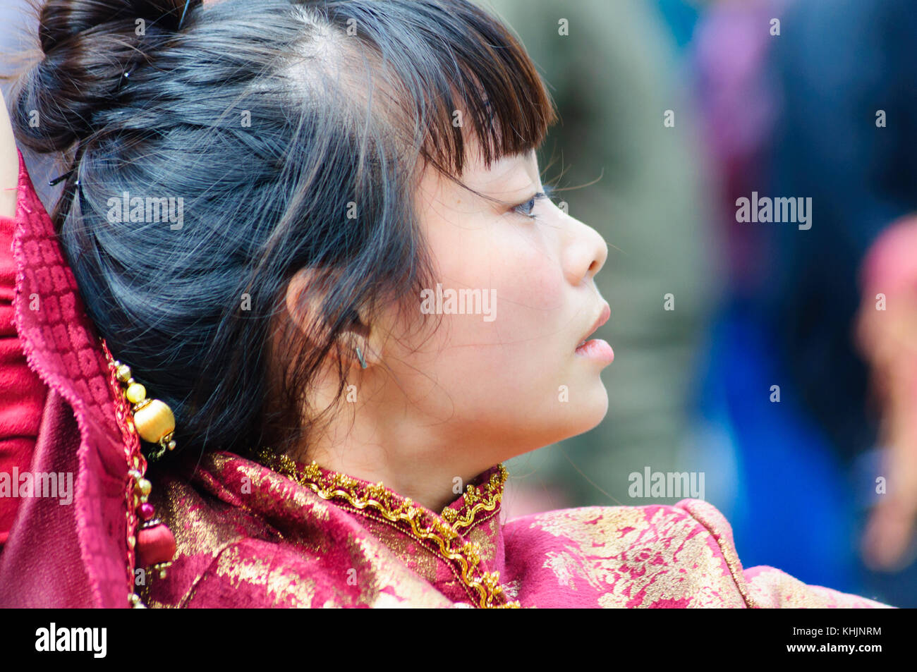 Female member of the Hsu Chen Wei Production Dance Company performs The ...
