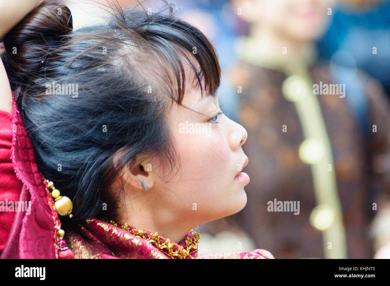 Female member of the Hsu Chen Wei Production Dance Company performs The ...