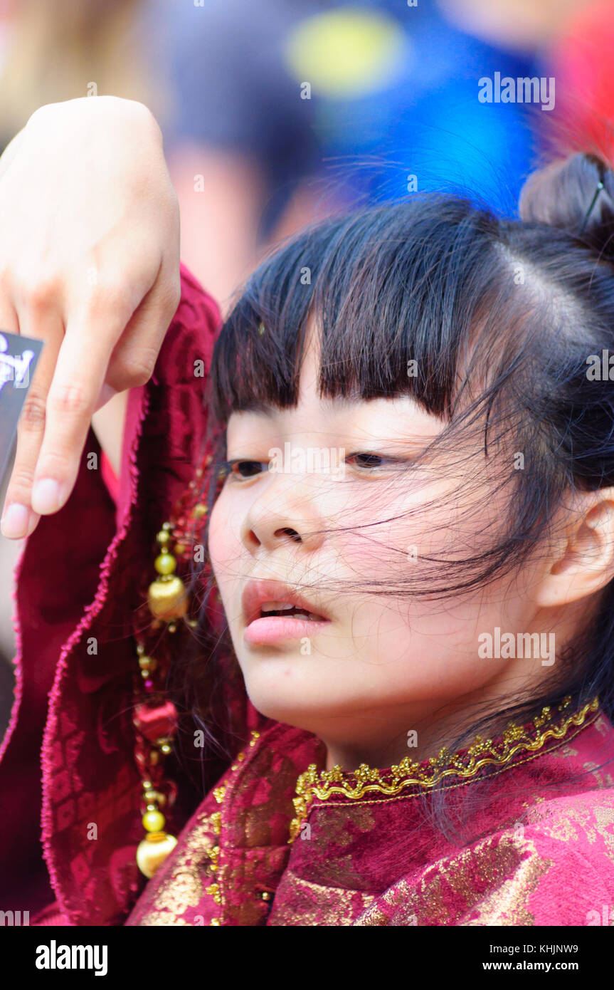 Female member of the Hsu Chen Wei Production Dance Company performs The ...