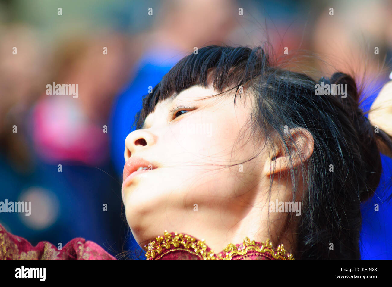 Female member of the Hsu Chen Wei Production Dance Company performs The ...