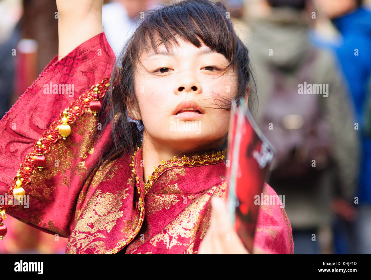 Female member of the Hsu Chen Wei Production Dance Company performs The ...