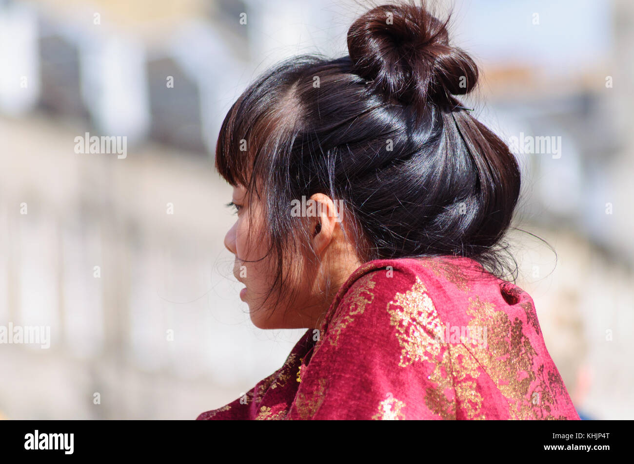 Female member of the Hsu Chen Wei Production Dance Company performs The ...
