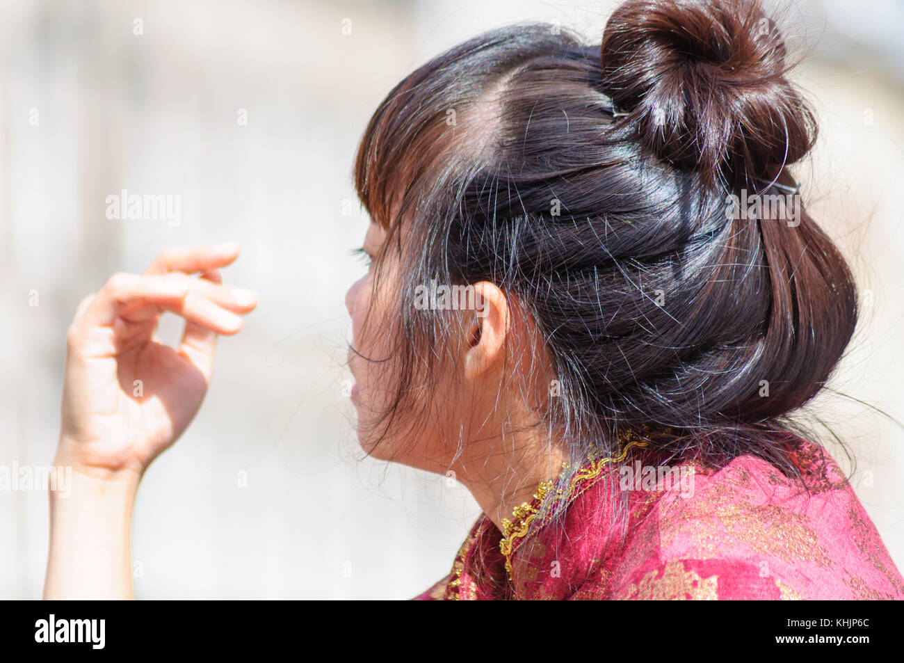 Female member of the Hsu Chen Wei Production Dance Company performs The ...