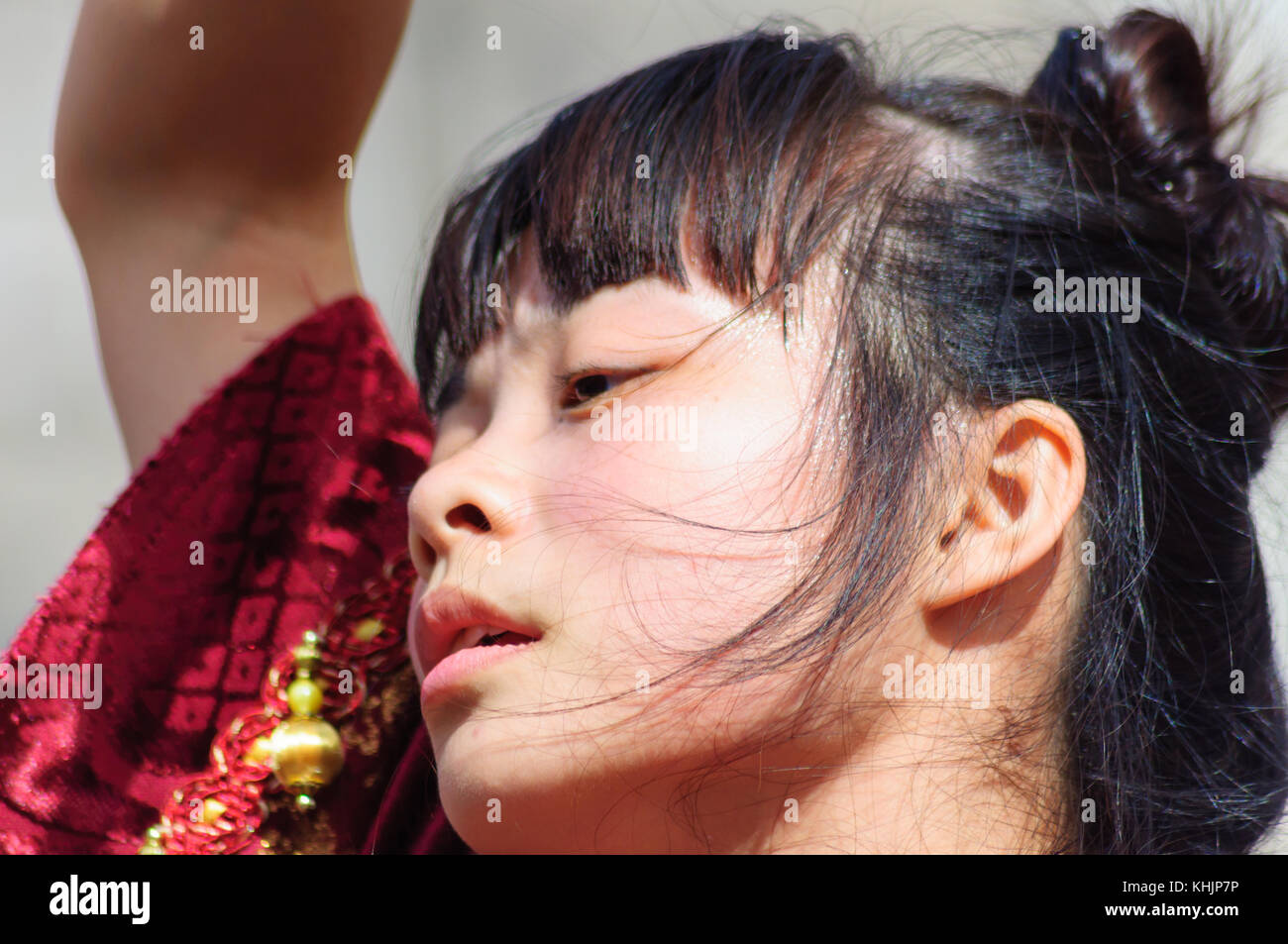 Female member of the Hsu Chen Wei Production Dance Company performs The ...