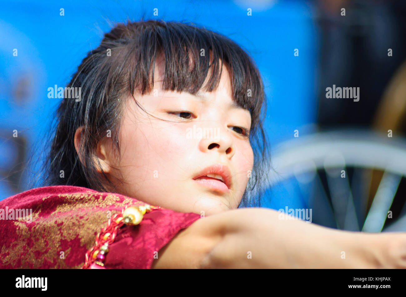 Female member of the Hsu Chen Wei Production Dance Company performs The ...