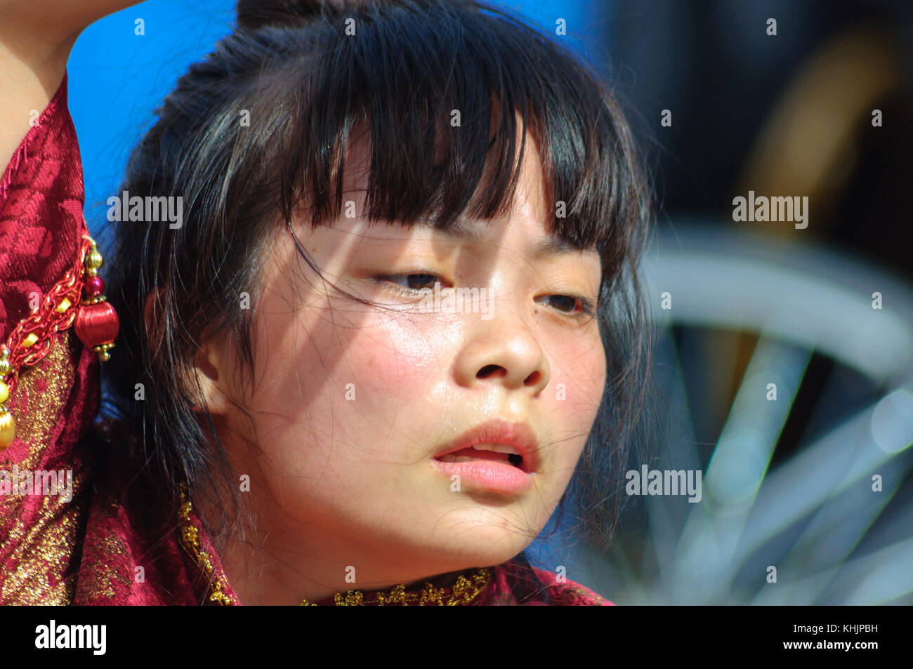 Female member of the Hsu Chen Wei Production Dance Company performs The ...