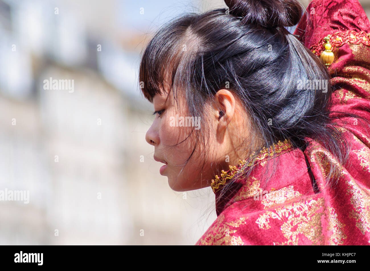 Female member of the Hsu Chen Wei Production Dance Company performs The ...