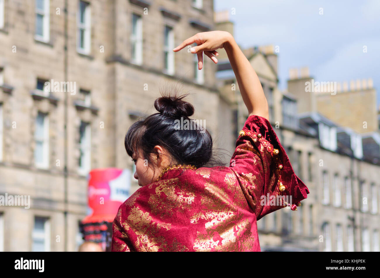 Female member of the Hsu Chen Wei Production Dance Company performs The ...