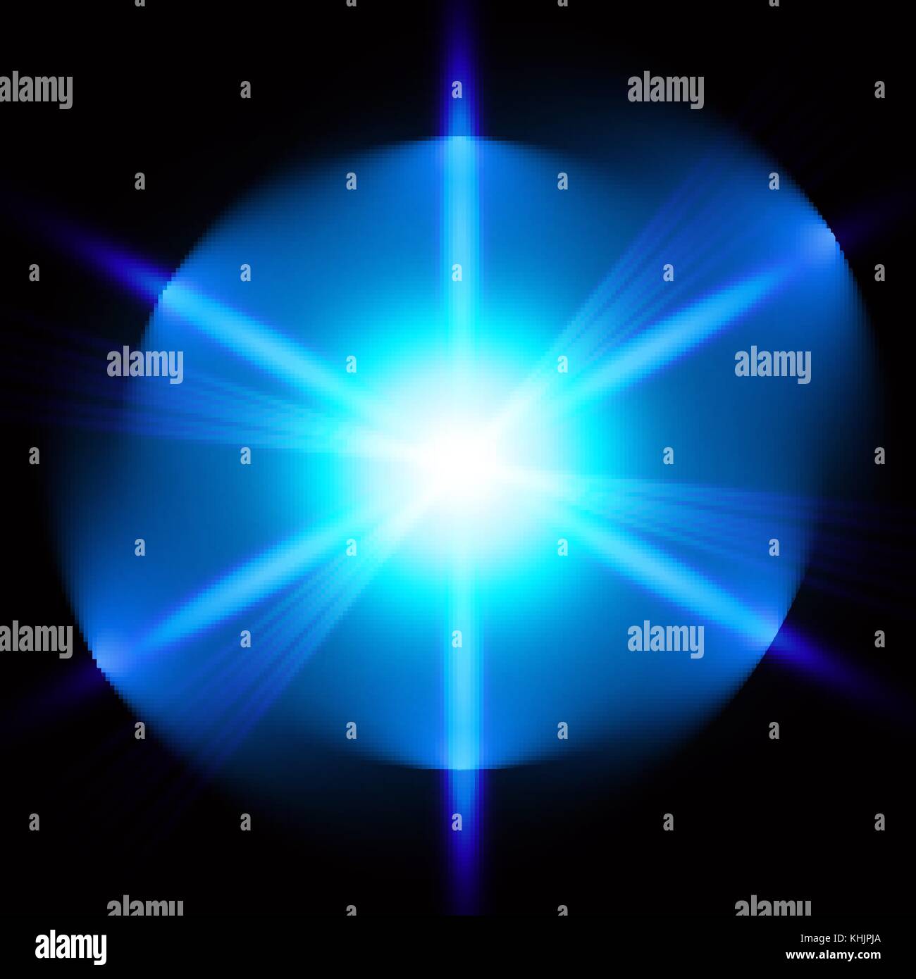 Light digital star on the black background Stock Vector Image & Art - Alamy