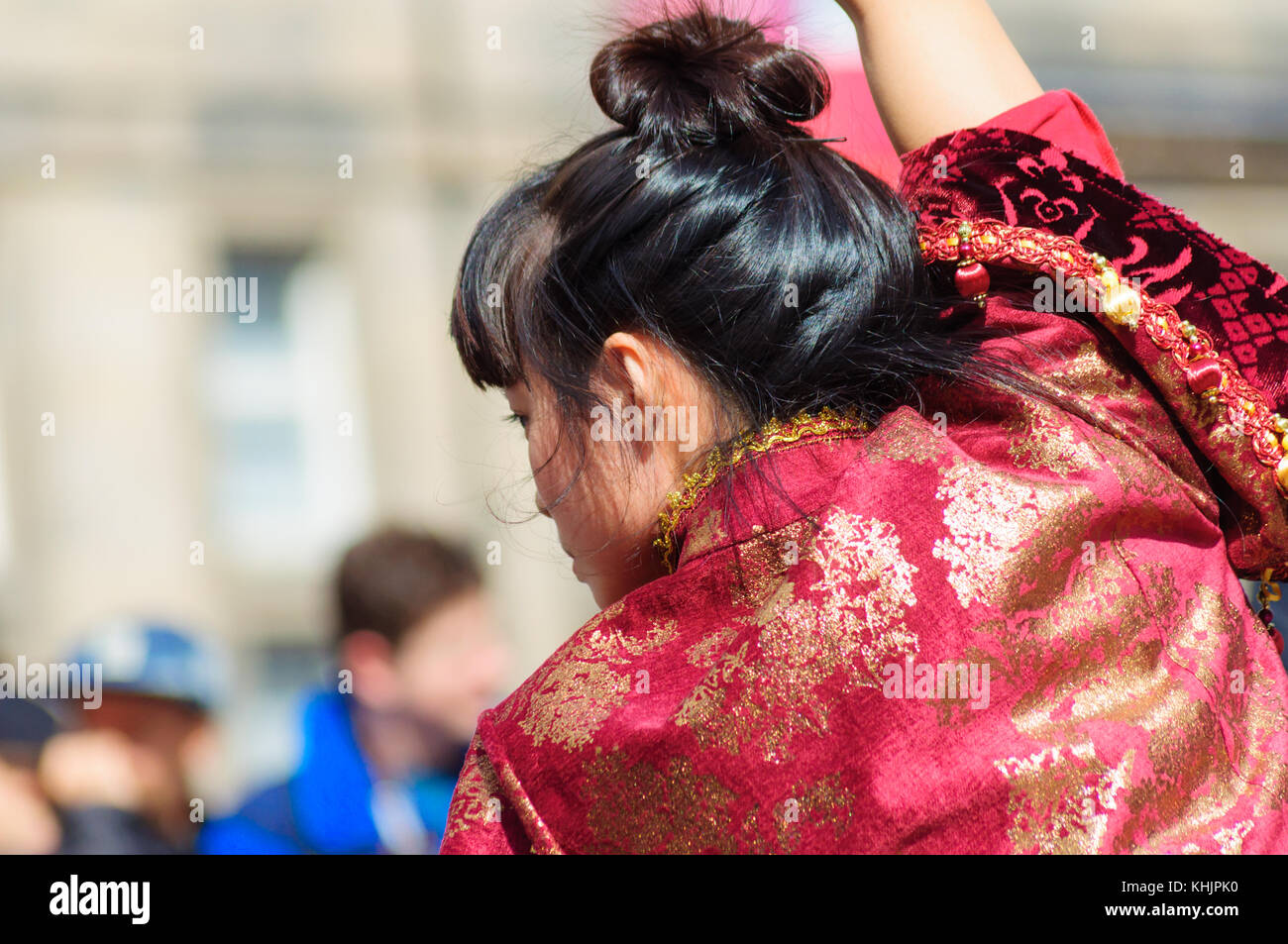Female member of the Hsu Chen Wei Production Dance Company performs The ...