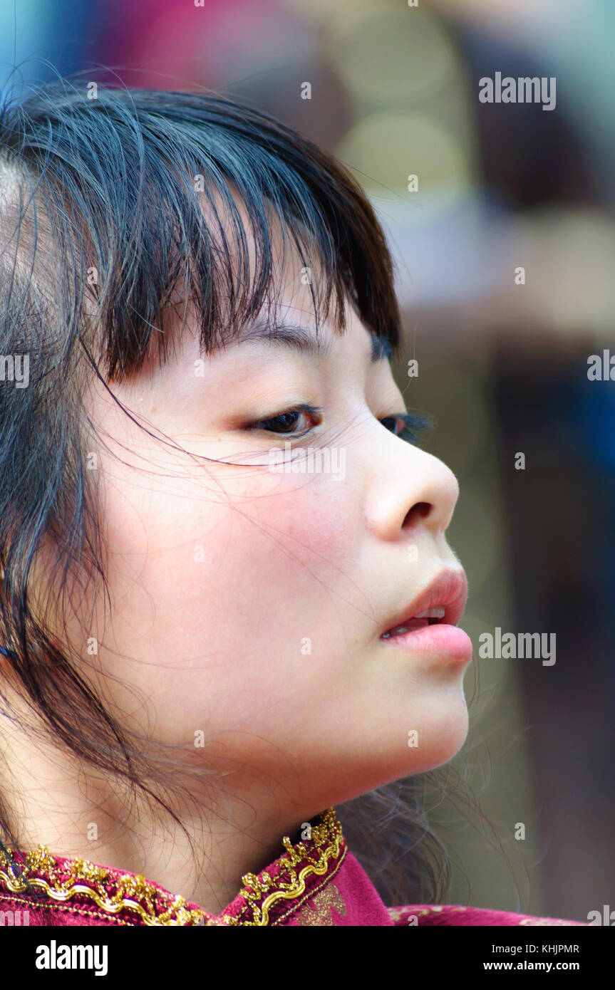 Female member of the Hsu Chen Wei Production Dance Company performs The ...