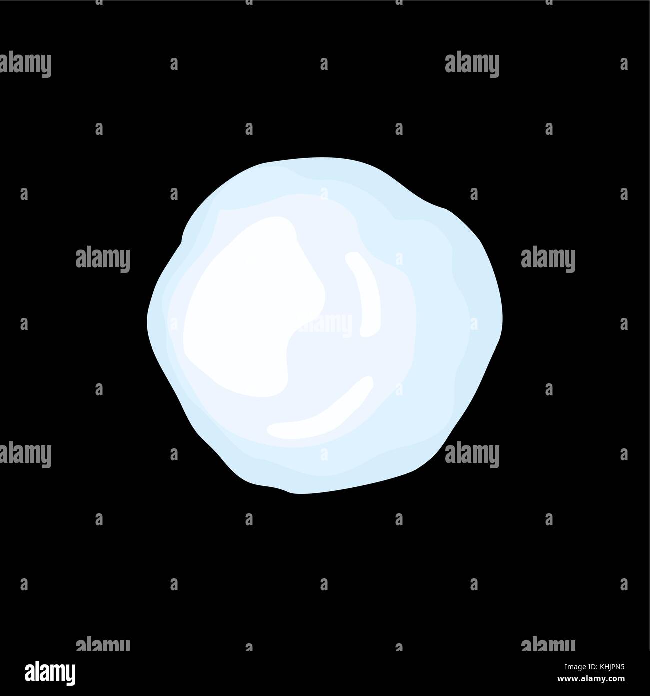 Snowball isolated. Winter Vector illustration. Christmas and New Year ...