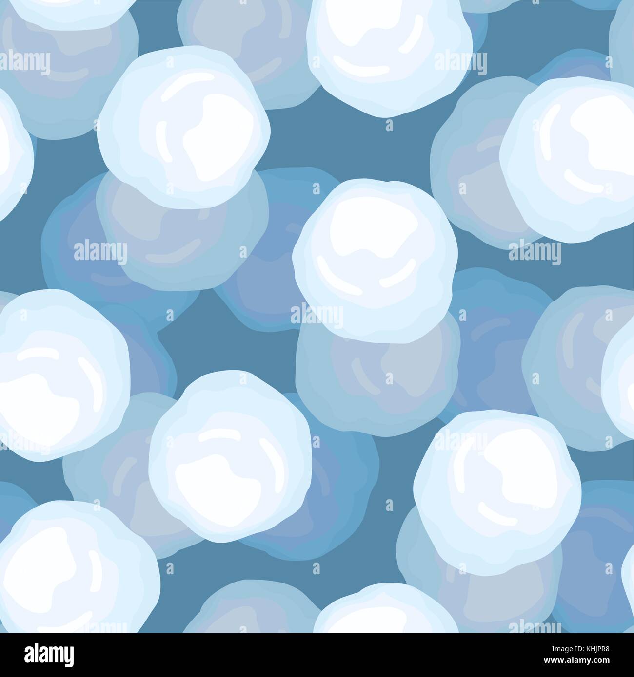 Snowball pattern. Winter background Vector illustration. Christmas and ...