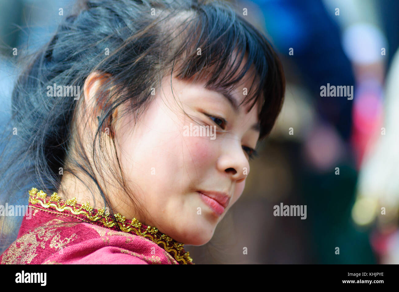 Female member of the Hsu Chen Wei Production Dance Company performs The ...