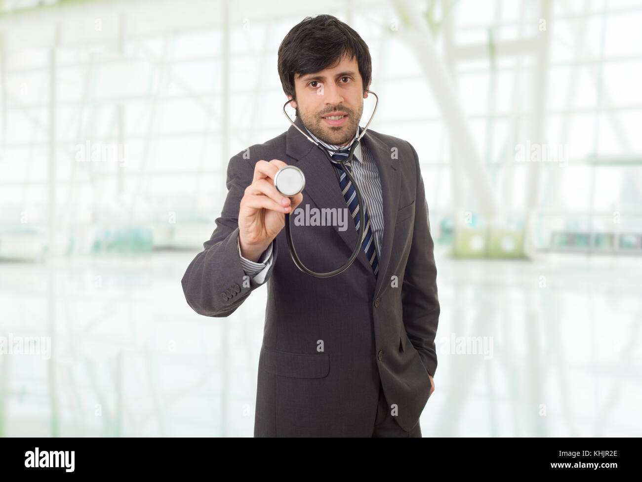 happy male doctor at the hospital Stock Photo - Alamy