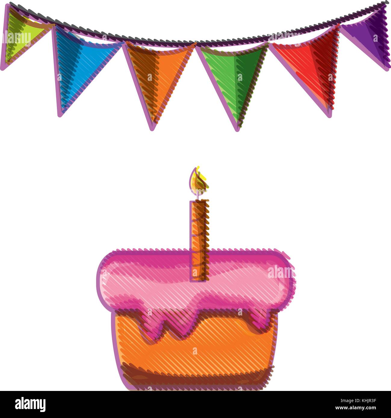 Pastel candle design Stock Vector Images - Alamy