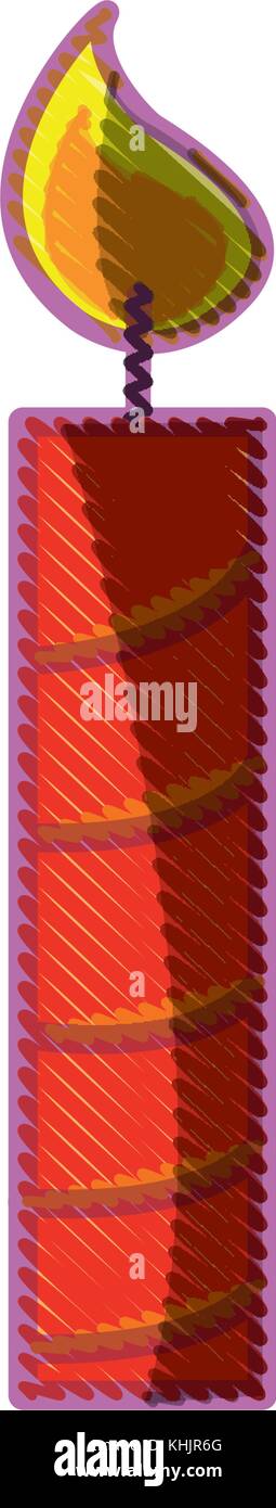 candle fire celebration decoration design Stock Vector Image & Art - Alamy