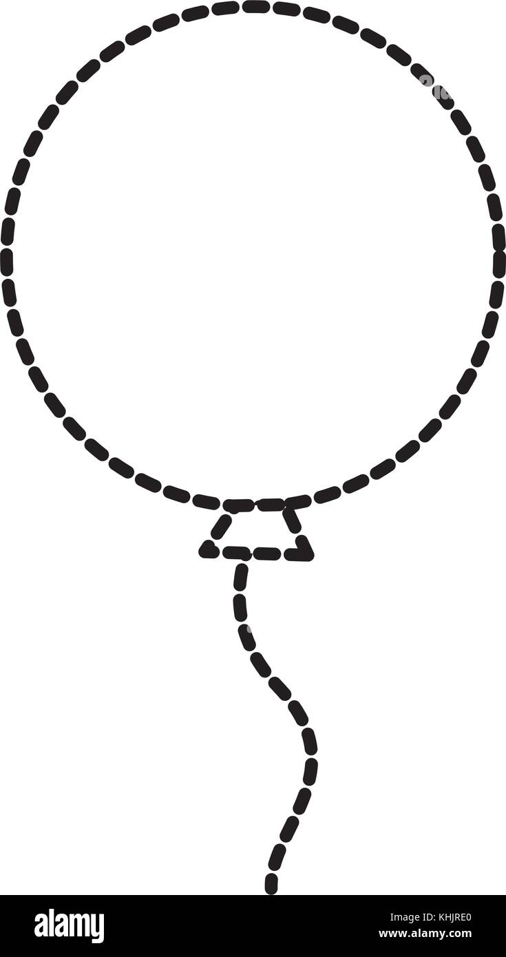 dotted shape balloon party celebration decoration design Stock Vector ...