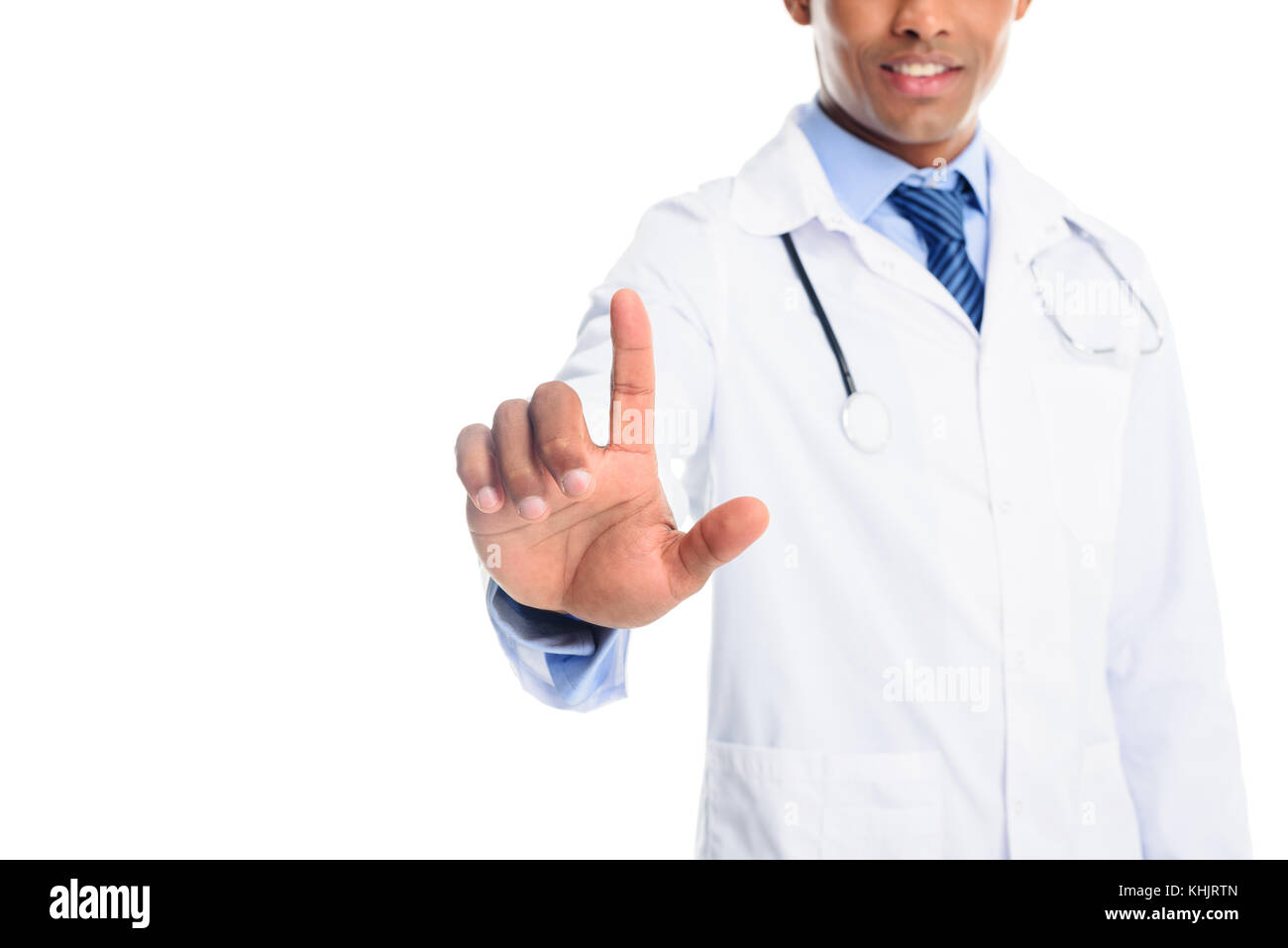 pointing male doctor Stock Photo - Alamy