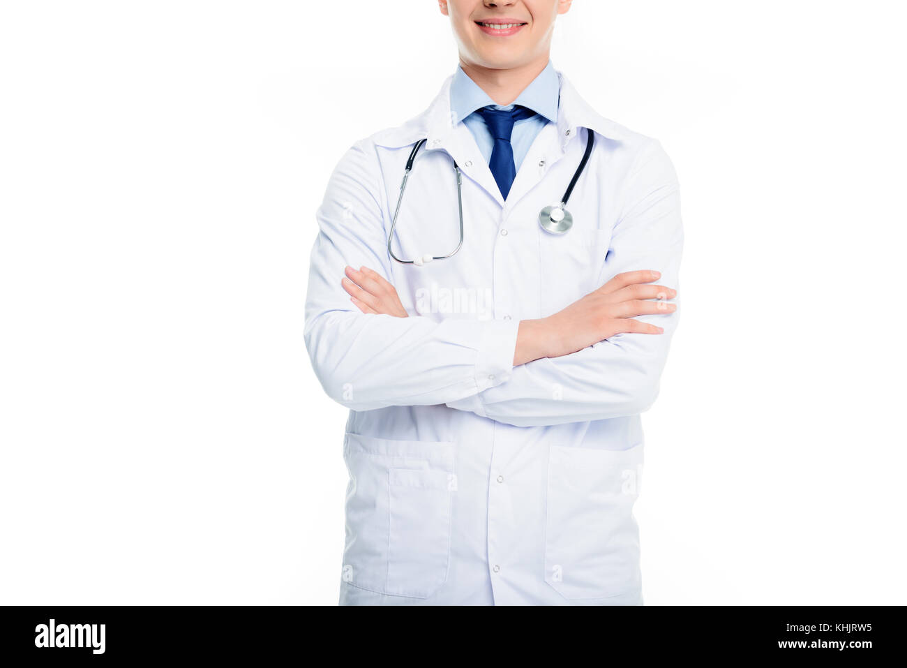 doctor with crossed arms Stock Photo - Alamy
