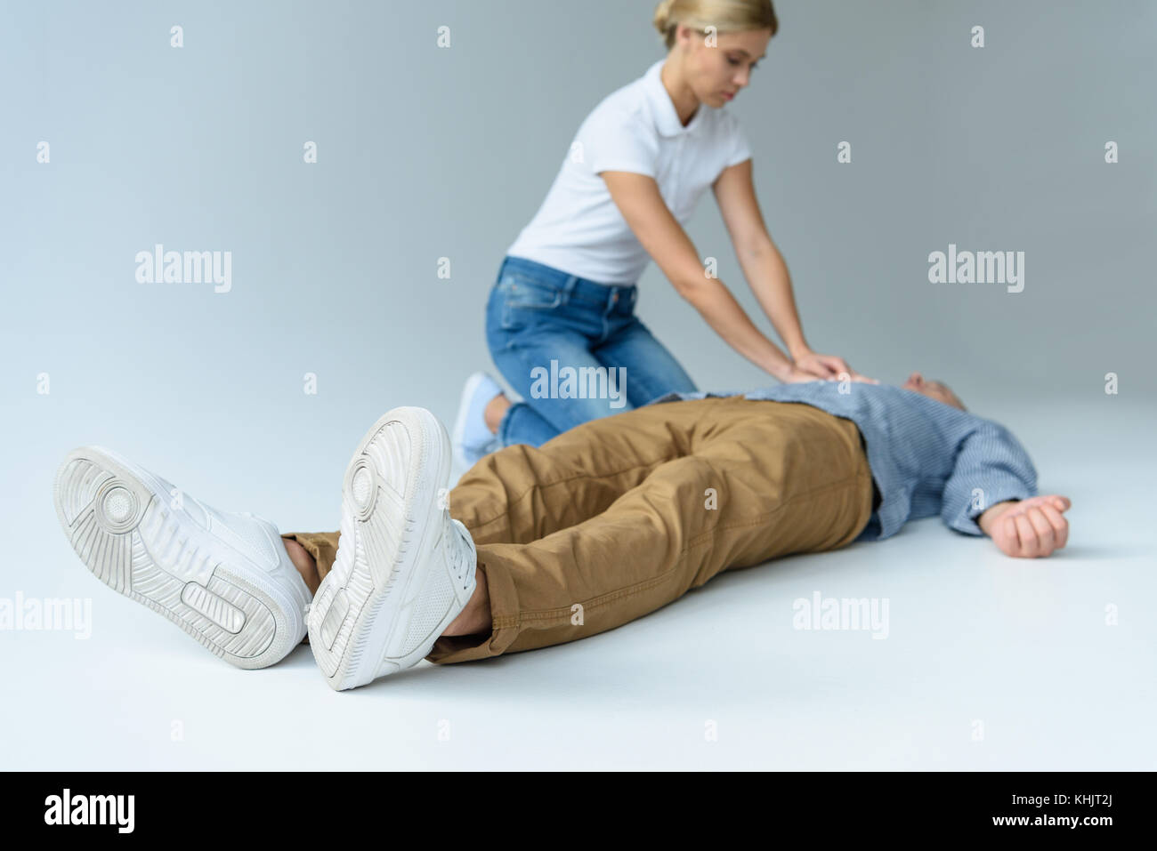 First aid instruction hi-res stock photography and images - Alamy