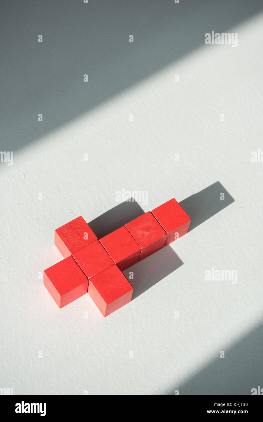 cross made of cubes Stock Photo - Alamy