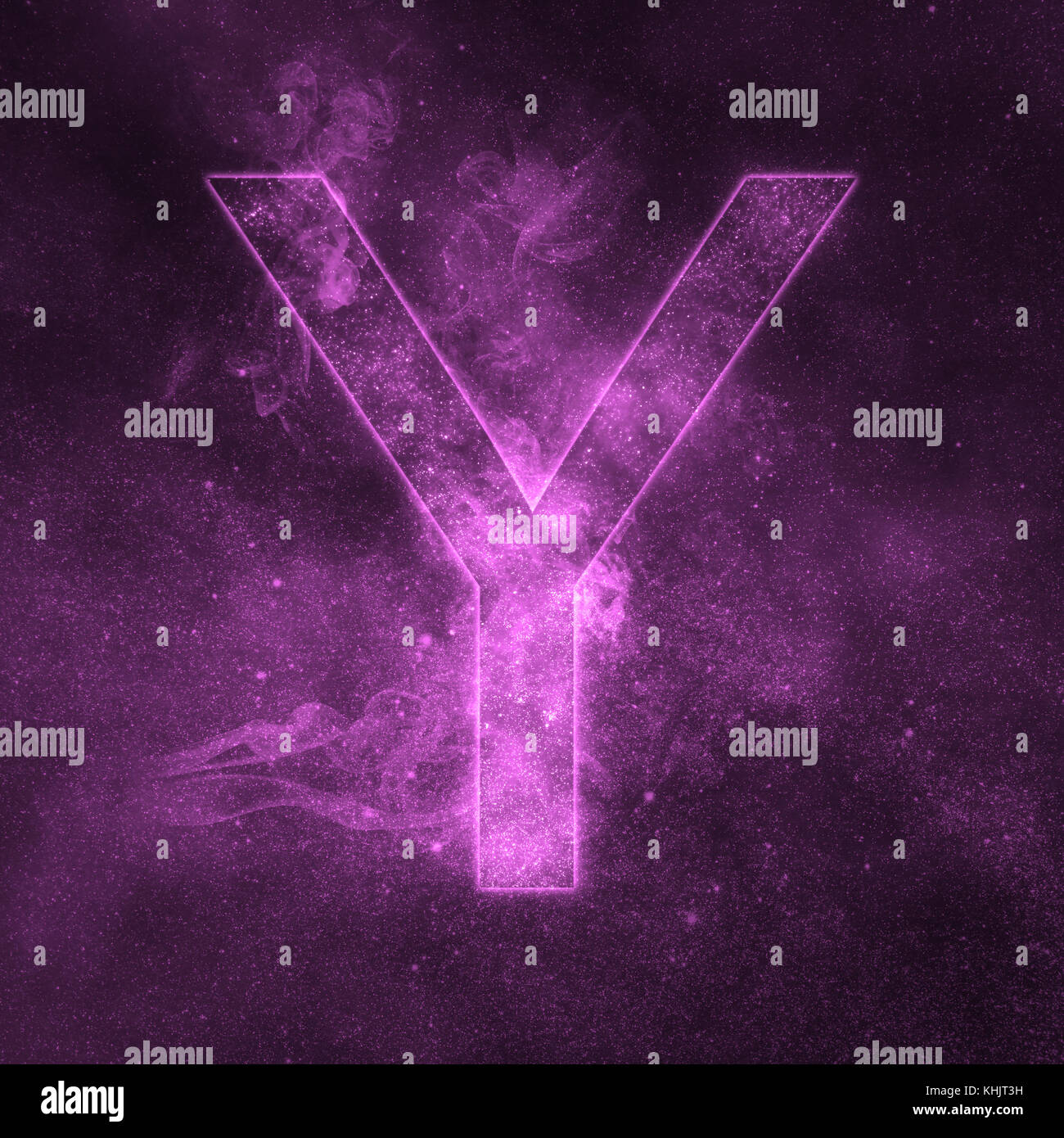 Letter Y alphabet symbol. Space Letter, Night Sky Letter Stock Photo ...