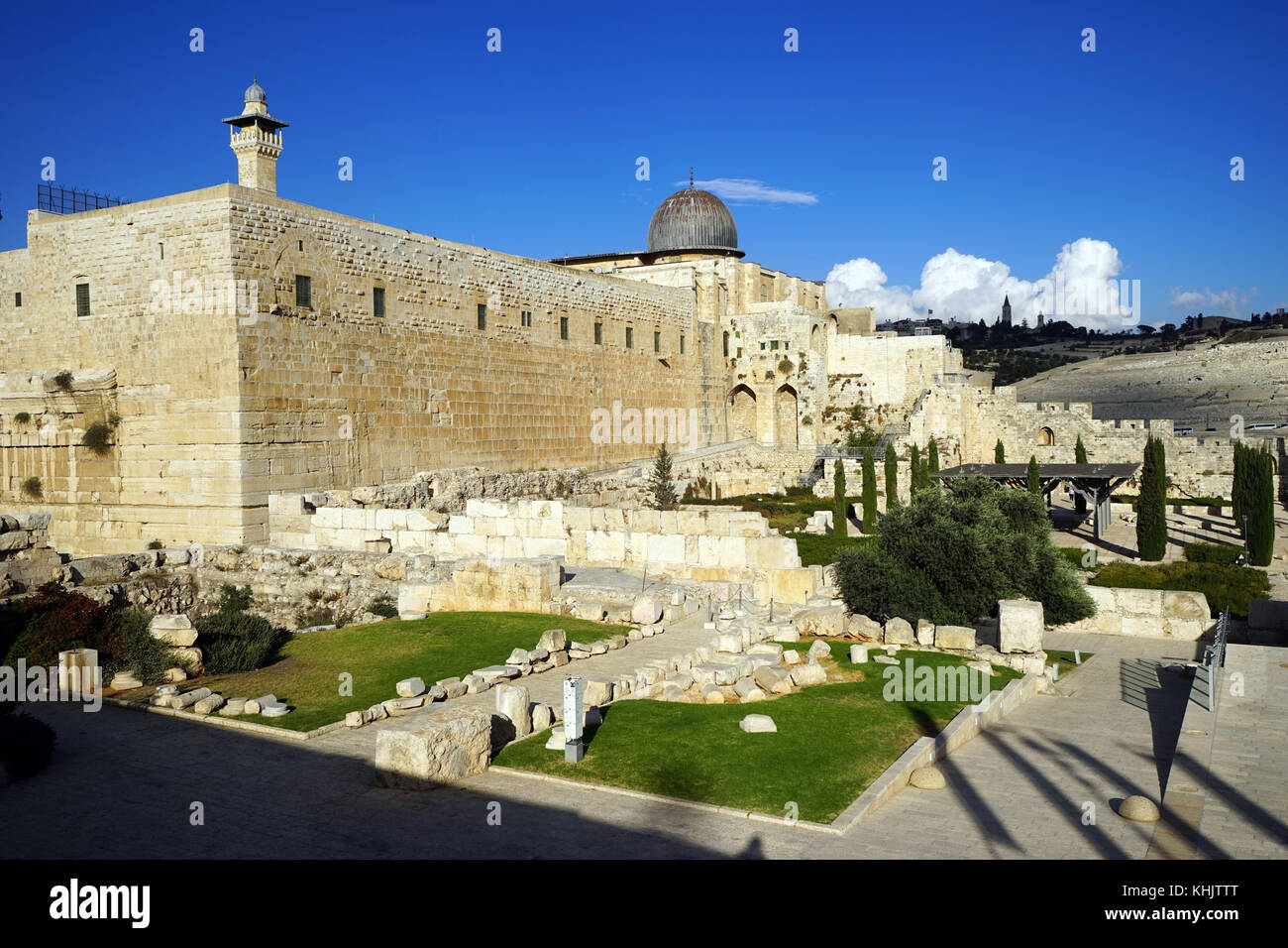 Great temple in the center of Old city in Jerusalem, Israel Stock Photo ...