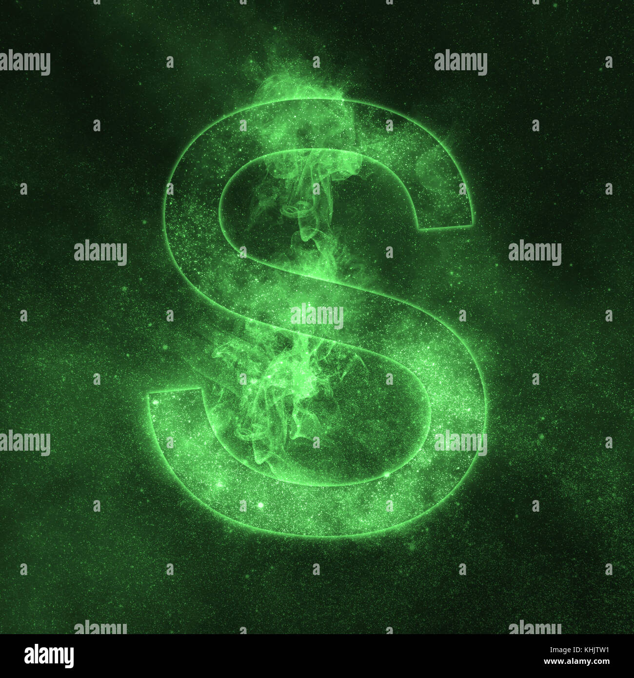 Letter S alphabet symbol. Space Letter, Night Sky Letter Stock Photo ...